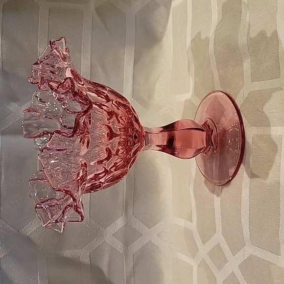 Fenton | Dining | Vintage Fenton Glass Cranberry Ruffled Candy Dish ...